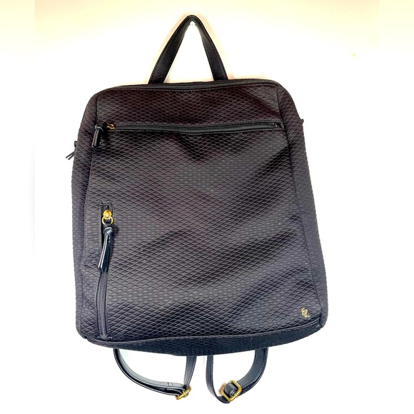 Elliott Lucca | Bags | Elliot Lucca Quilted Olvera Metro Backpack Black ...